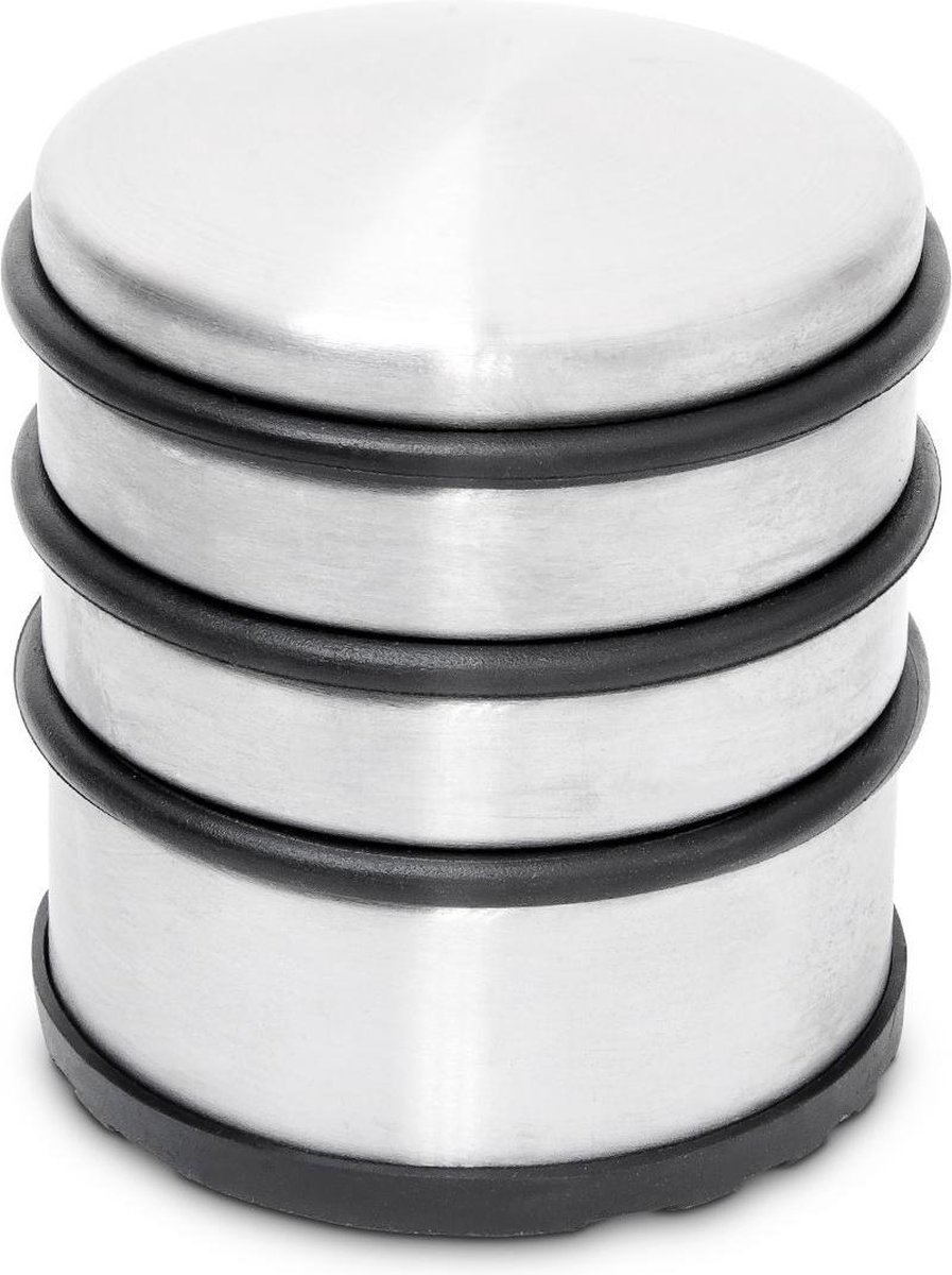 relaxdays - deurstopper - chroom - deurstop - deur stopper - zwaar - 7 ...