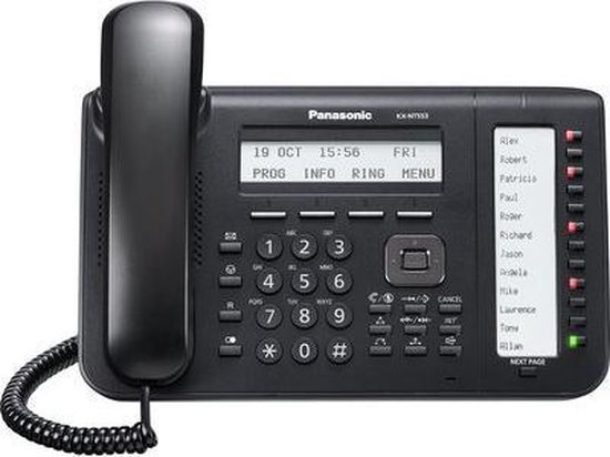Panasonic KX-NT553 - Vaste telefoon - Zwart | bol.com