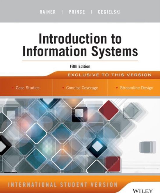 Introduction To Information Systems | 9781118808559 | R. Kelly Rainer | Boeken | bol