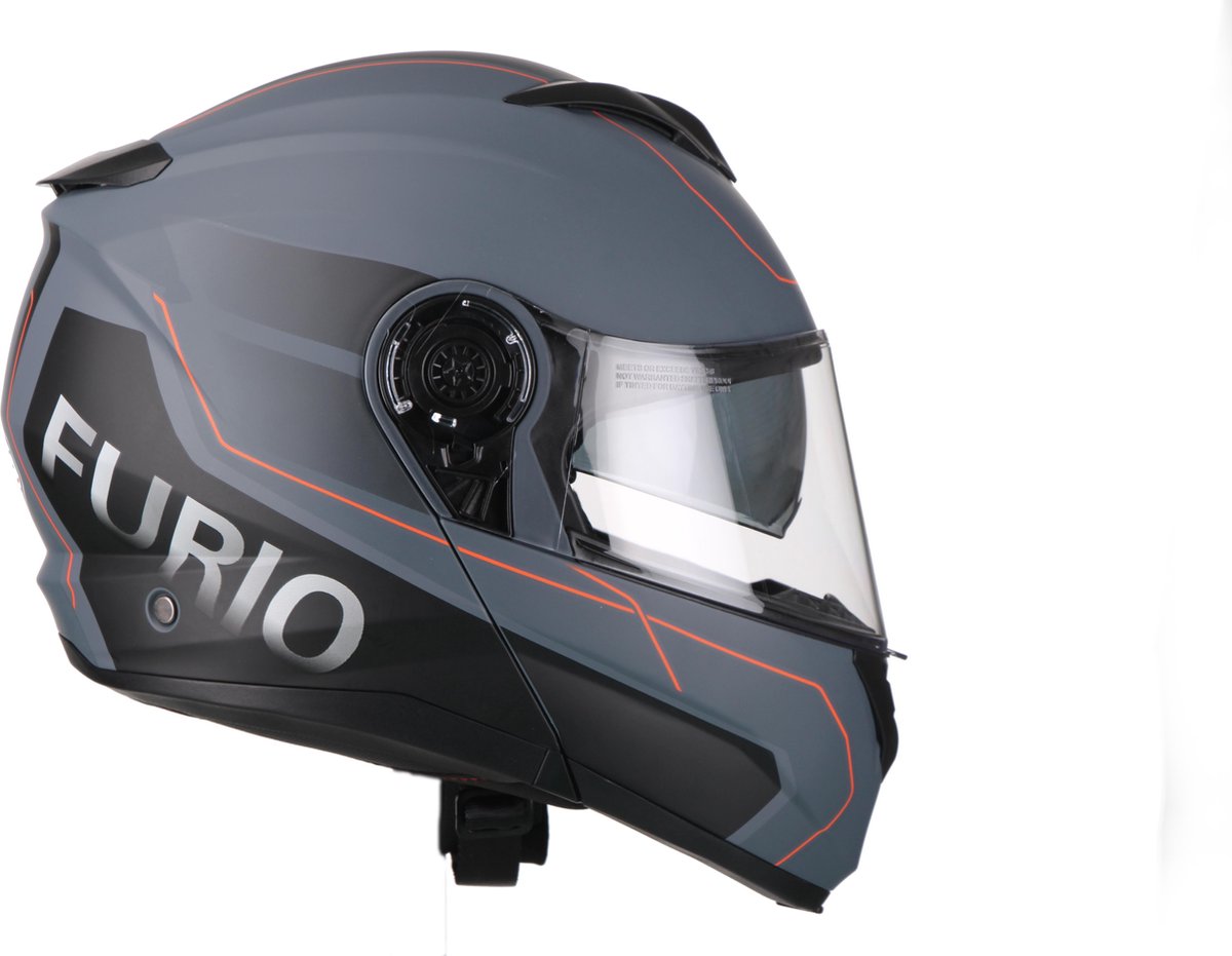HELM VITO SYSTEEMHELM FURIO ROOD L Motor & Scooter | bol.com