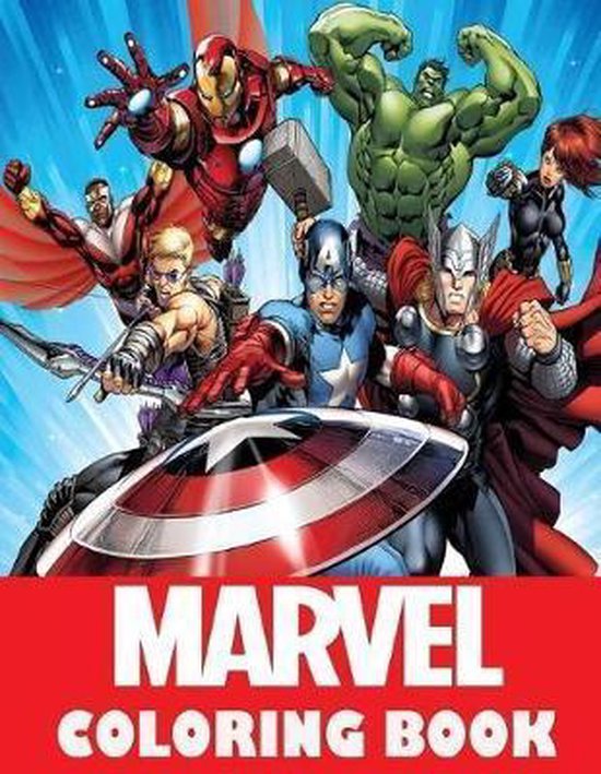 Avengers Drawing Coloring Iron Man Thor Hulk 2 Yd Marvel Avengers