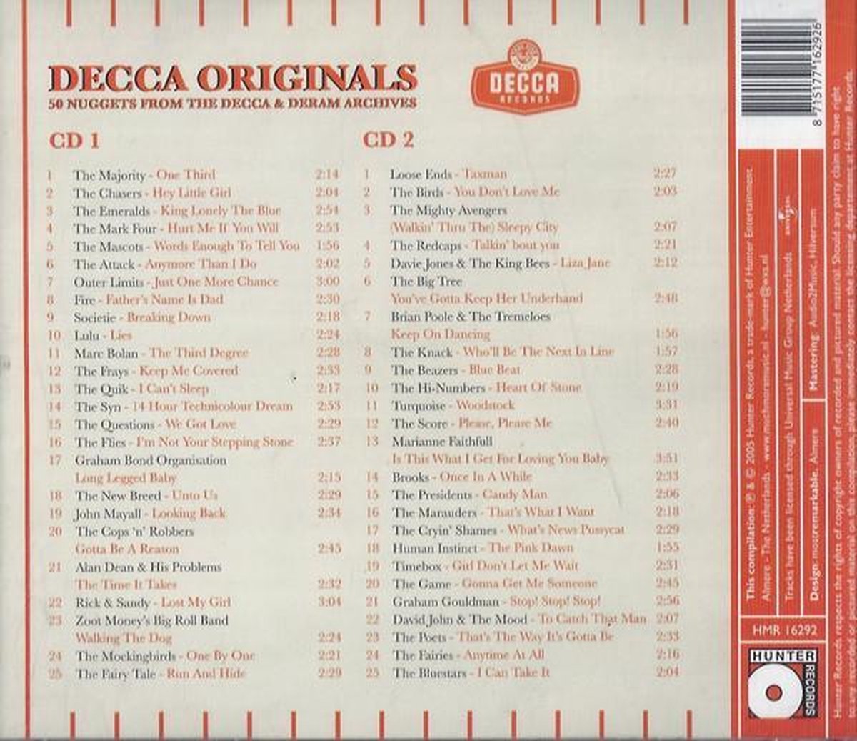 Decca Originals, Vol. 1, various artists | CD (album) | Muziek | bol.com