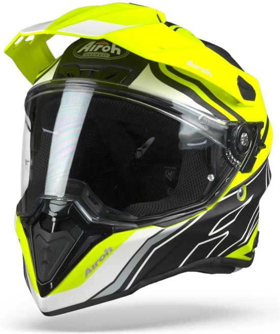 Airoh Commander Duo Geel Mat Integraalhelm - Motorhelm - Maat XXL | bol.com