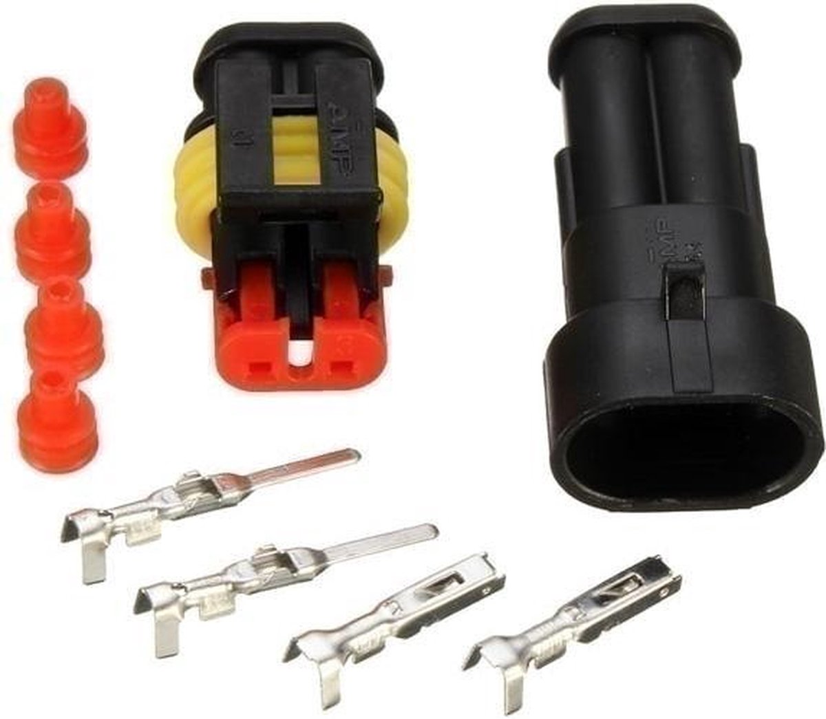 Waterdichte PA66 2 Pin Wire Connector Terminals Voor Motorfiets ...
