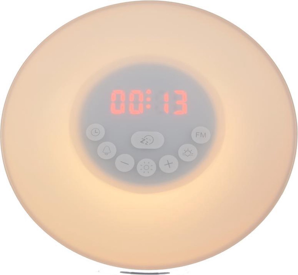 Wake up light FM Radio Alarm Wekker Snooze 6 Verschillende Kleuren ...