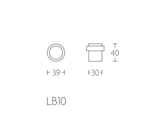 Formani deurstop vloer BASICS Ø30xØ39xH40mm inox mat | bol.com