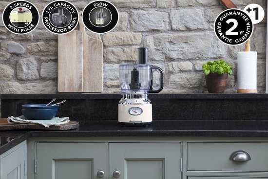 Russell Hobbs 25182-56 Retro Food Processor - Creme | bol