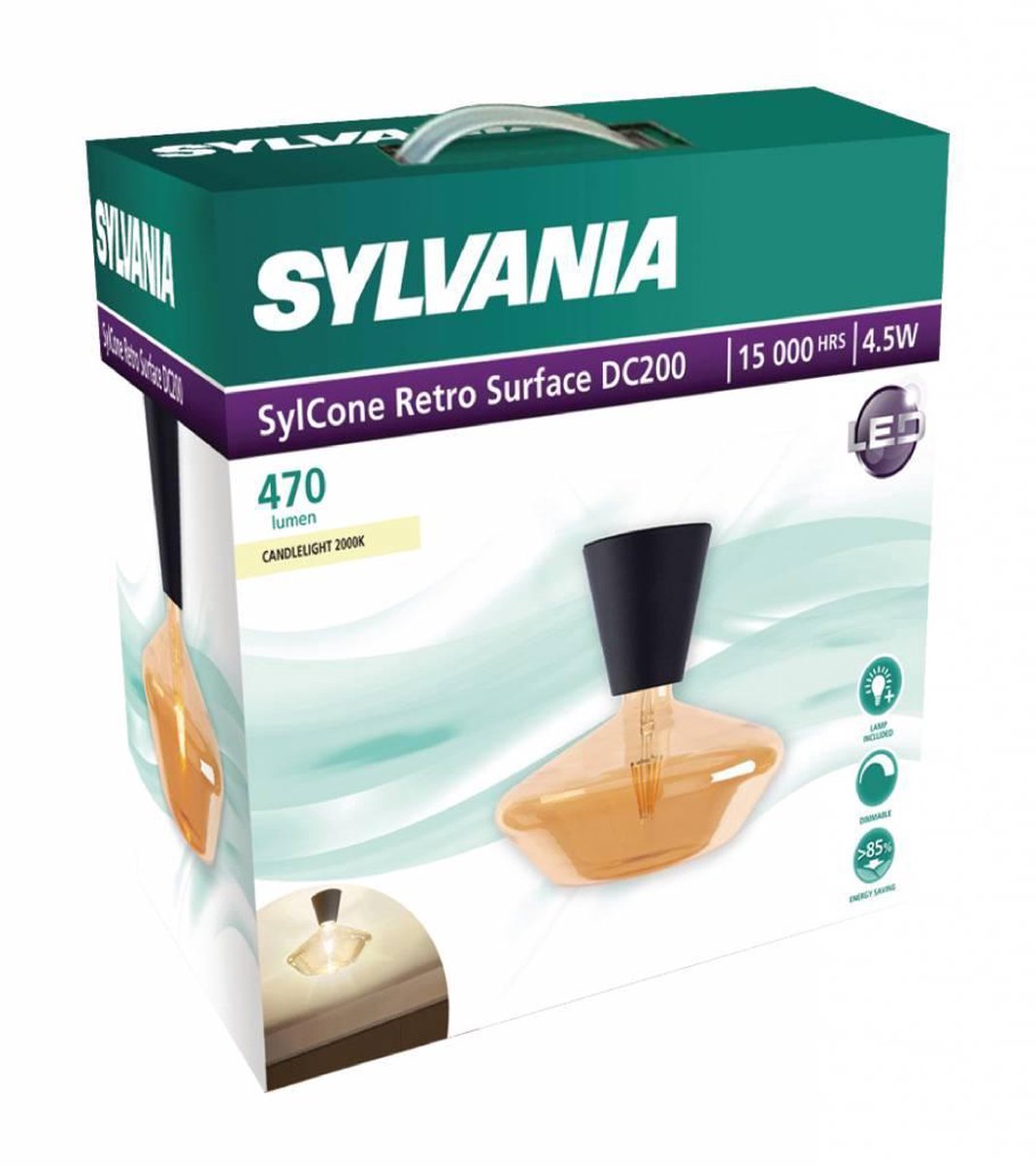 Sylvania Dimmable SylCone Surface Black DC200 | bol