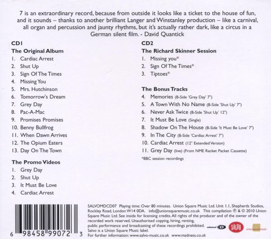 Madness - Seven, Madness | CD (album) | Muziek | bol.com