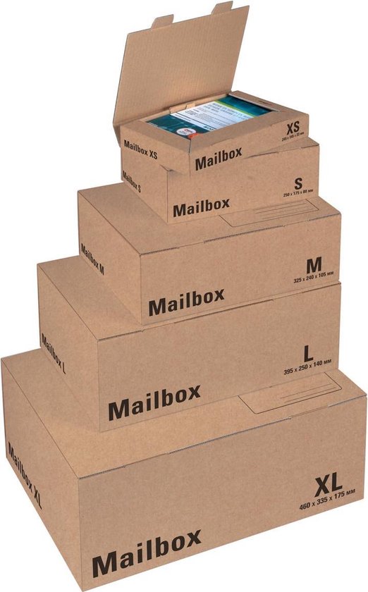 VERZENDDOOS 250X158X39MM BR | bol