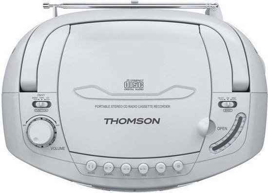 Thomson RK100CD - Radio/CD/Cassette speler - Zilver | bol
