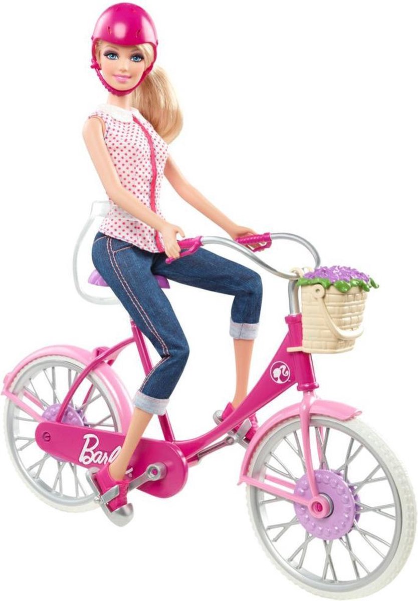 Barbie fiets excl. pop | bol.com