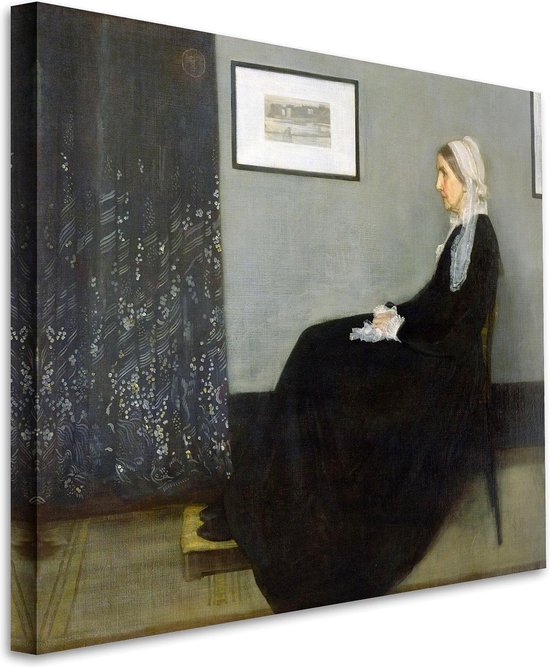 James McNeill Whistler : Whistler's Mother (1871) Canvas Print | bol.com James McNeill Whistler : Whistler's Mother (1871) Canvas Print | bol.com