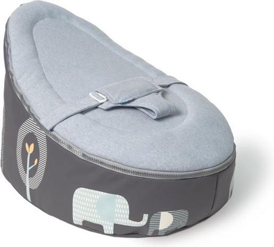 Doomoo Seat - Baby Zitzak - Elephant Blue | bol.com