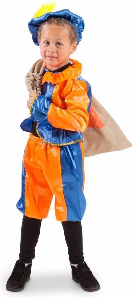 Pietenpak kind oranje/blauw maat 116/128 | bol.com