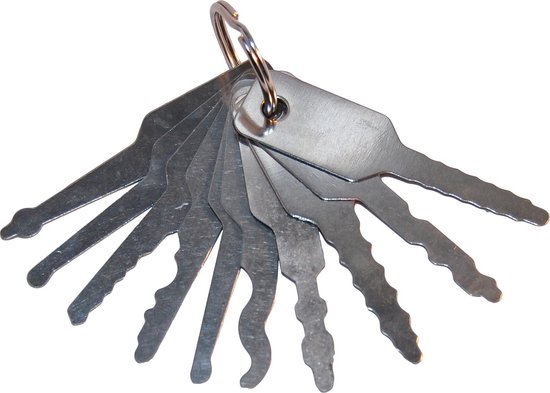 Phonaddon Jiggler Keys Autoslot Lock Pick Set - 10 delig | bol
