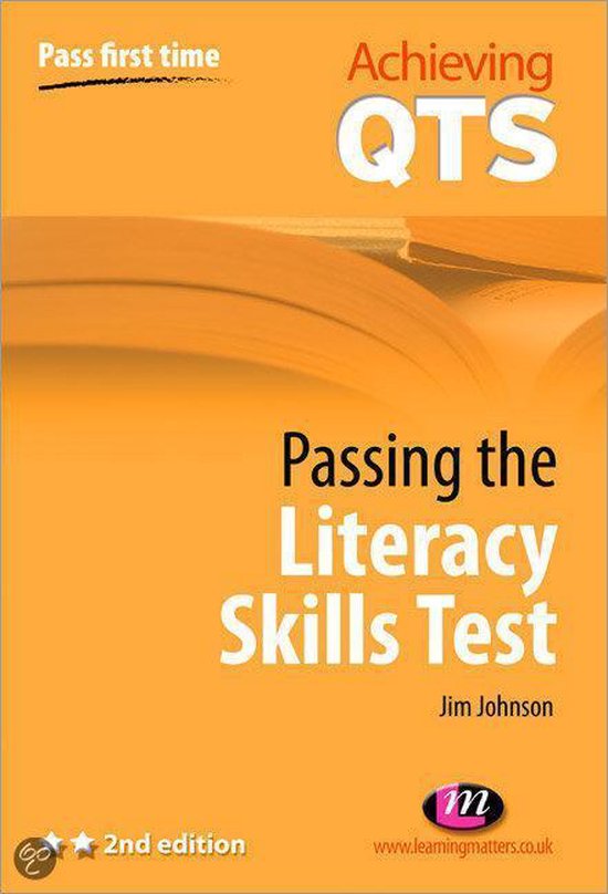 Passing The Literacy Skills Test | 9781844451678 | Jim Johnson | Boeken ...