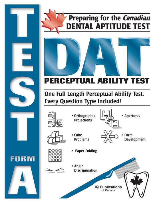 Preparing for the Canadian DAT Perceptual Ability Test-Form A (ebook ...