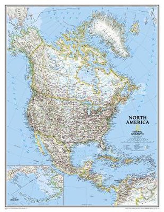 National Geographic North America Classic, National Geographic Maps ...
