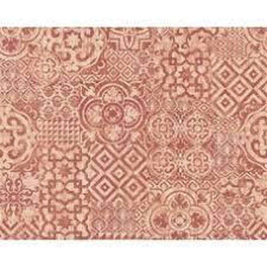 Behang oude tegel rood | bol