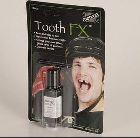 Mehron Tooth FX Tandenlak - Zwart | bol