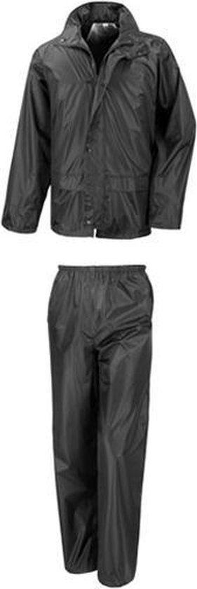 Result - Regenpak - Unisex - Maat L - Zwart | bol
