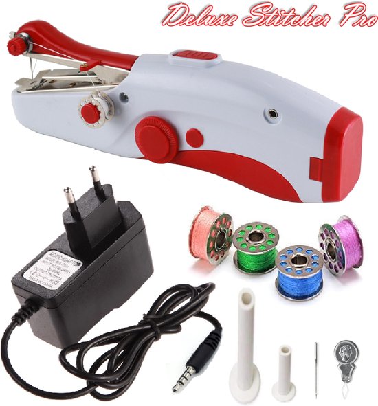 Deluxe Stitcher Pro - PREMIUM Handnaaimachine + Adapter en Accessoires ...