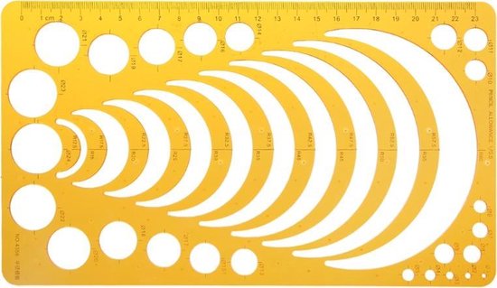 Circle, Radius Master Metric Architect Sjabloon # 04356 | bol