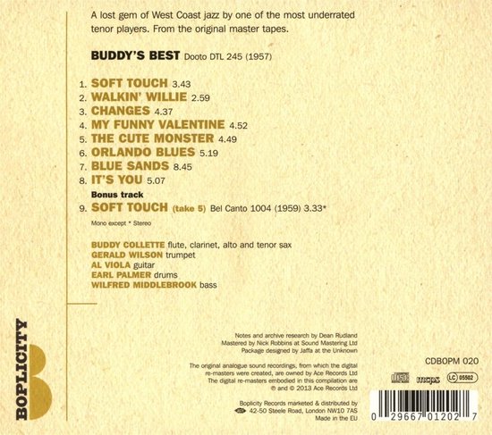Buddy's Best, Buddy -Quintet- Collette | CD (album) | Muziek | bol.com