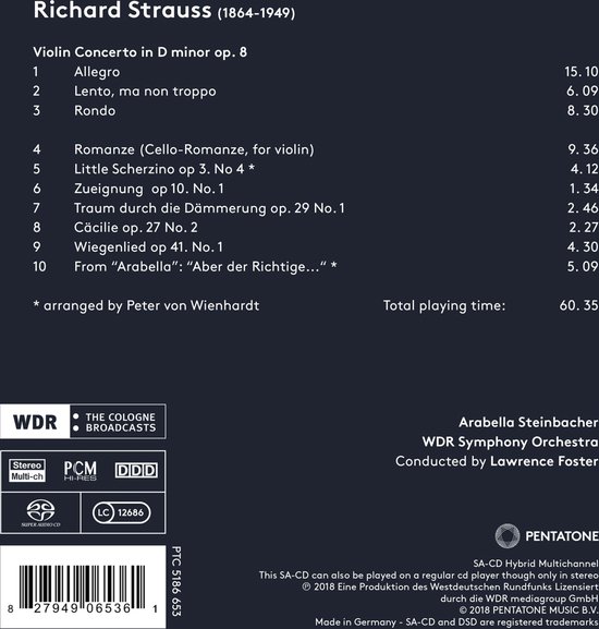 Arabella Steinbacher, Lawrence Foster - Aber Der Richtige (Super Audio ...