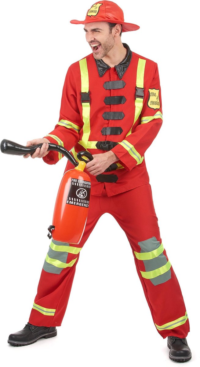 LUCIDA - Brandweerman kostuum voor mannen | bol