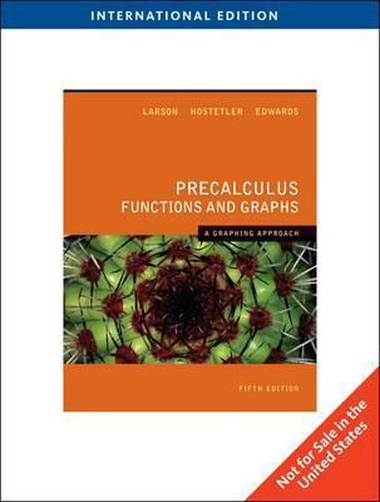 Precalculus Functions And Graphs Ron E Larson 9780495832058