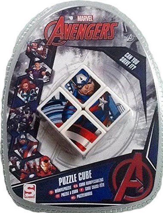 Marvel Avengers Vierzijdige Rubiks Cube – 20x13x5cm | Puzzelkubus voor ...