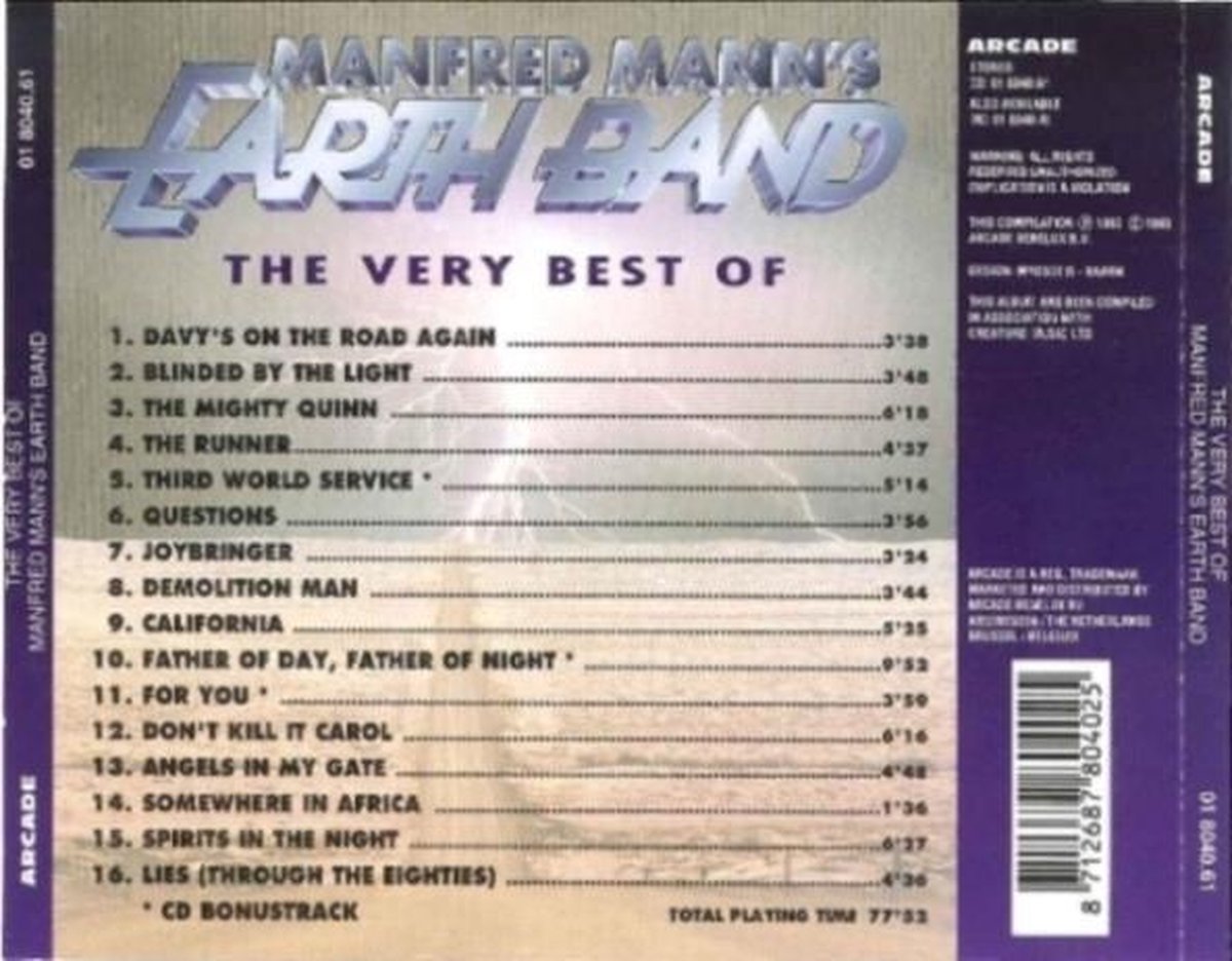 Manfred Mann's Earth Band - The very best of, Manfred Mann's Earth Band | CD (album) |... | bol