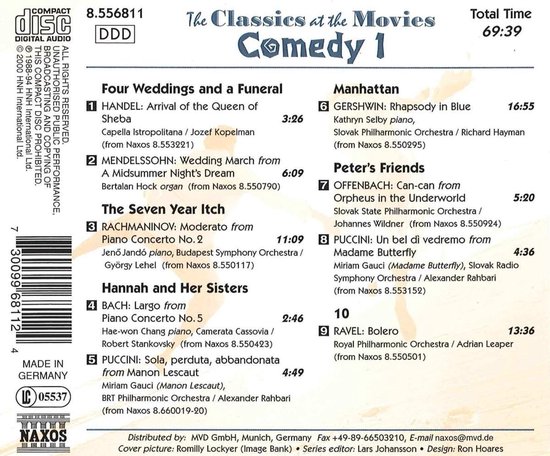 Various Artists - Classics At Movies Comedy I (CD), various artists ...