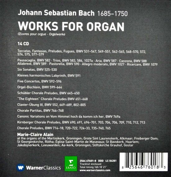 Bach:Complete Organ Works, Marie-Claire Alain | CD (album) | Muziek | bol