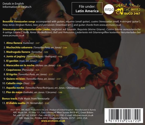 Traditional Songs From Venezuela, De Norte A Sur | CD (album) | Muziek ...