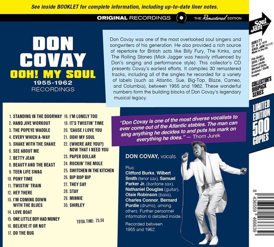 Ooh! My Soul, Don Conway | CD (album) | Muziek | bol.com