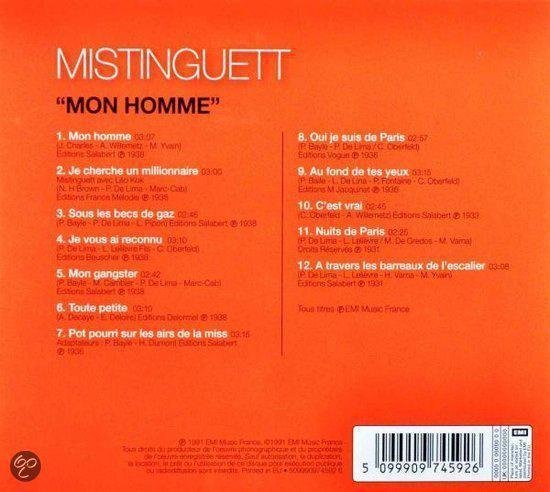 Du Caf Conc Au Music Hall, Mistinguett | CD (album) | Muziek | bol.com