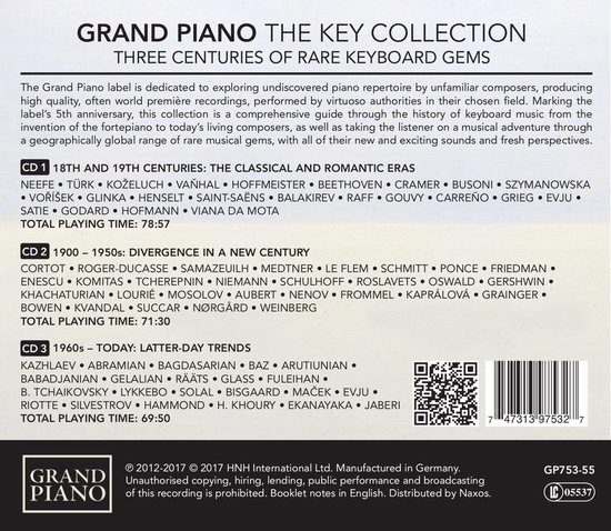 Grand Piano Key Collection, various artists | CD (album) | Muziek | bol.com