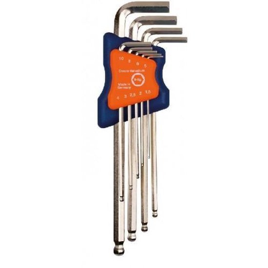 Professionele Inbusset 9-delig langmodel met kogelkop | bol