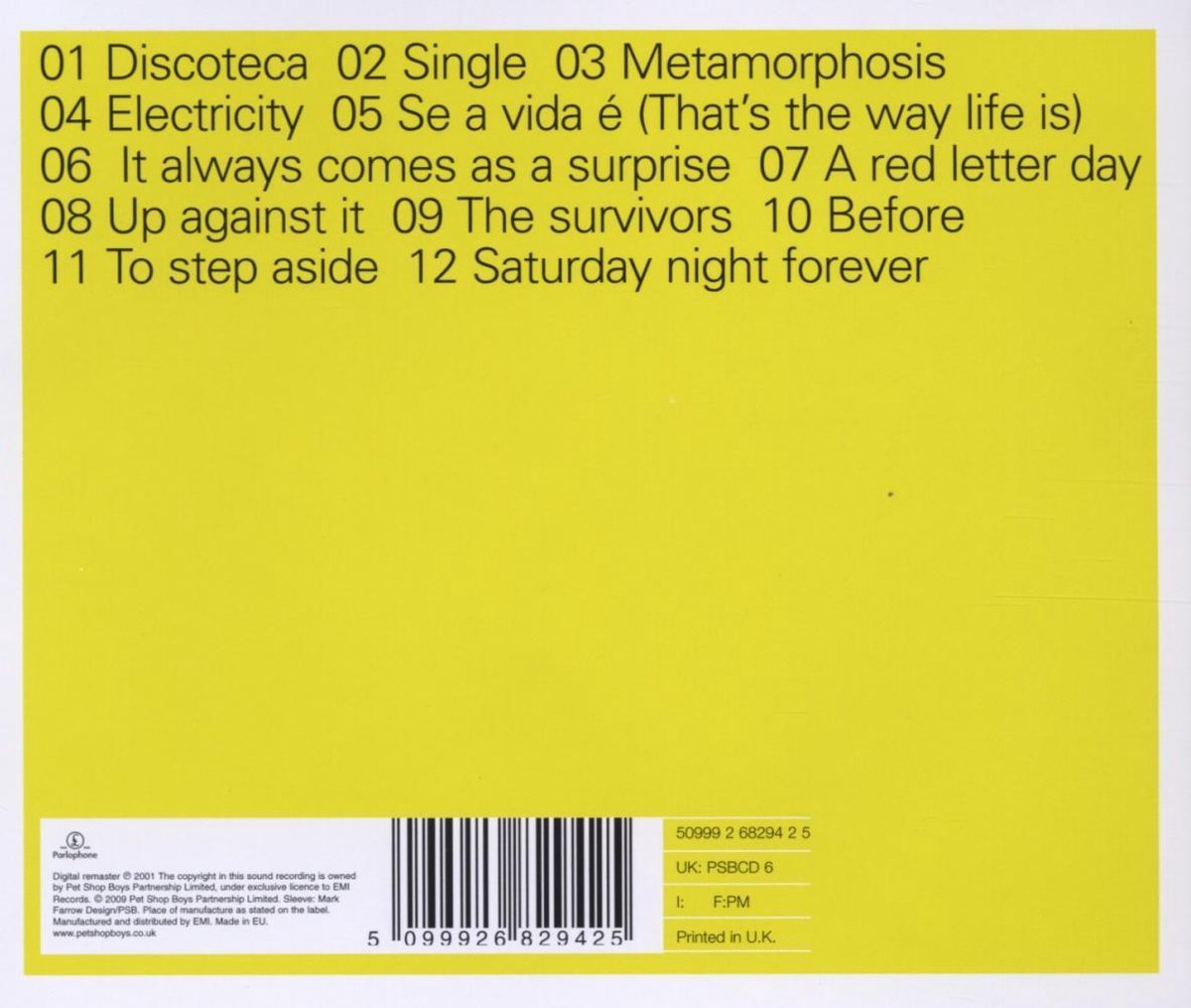 Bilingual, Pet Shop Boys | CD (album) | Muziek | bol