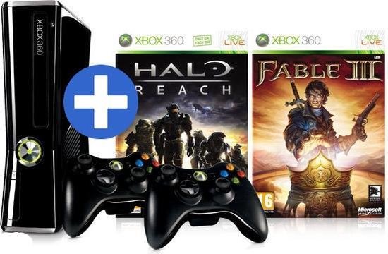 Xbox 360 250GB Voordeelbundel + Halo Reach + Fable III + Twee ...