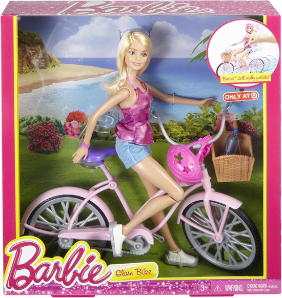 Barbie Met Fiets - Barbiepop | bol.com