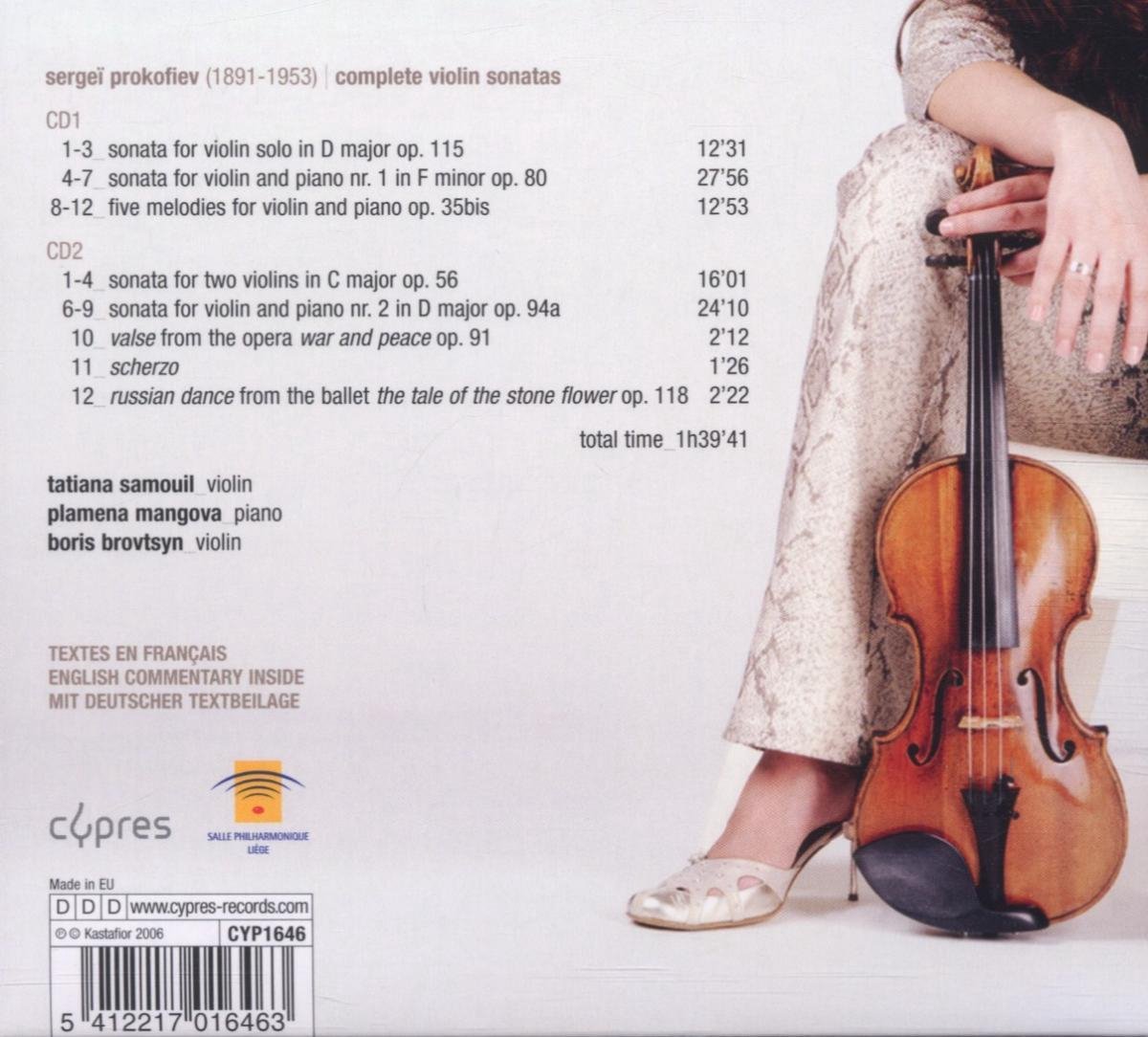 Tatiana Samouli, Boris Brovtsine, Plamena Mangova - Prokofiev: Complete ...