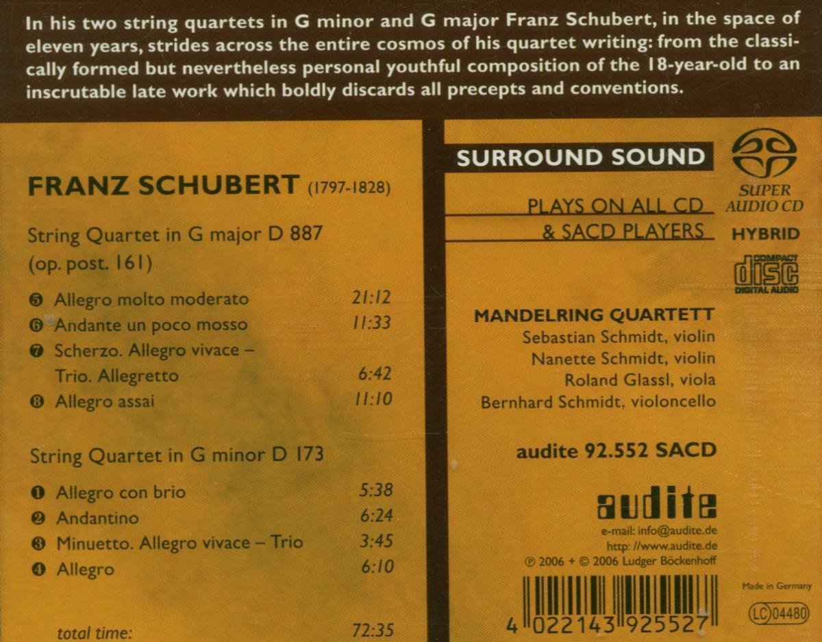 Schubert: String Quartets Vol. Iii, Mandelring Quartett | Muziek | bol.com