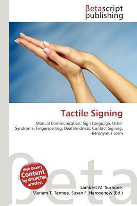 Tactile Signing | 9786133484399 | Boeken | bol.com