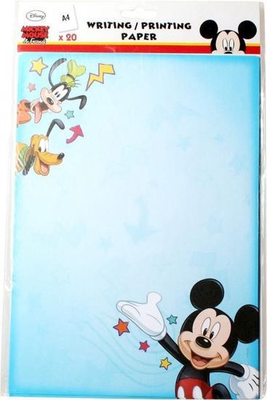 Mickey Mouse A4 schrijfpapier 20 vellen | bol.com