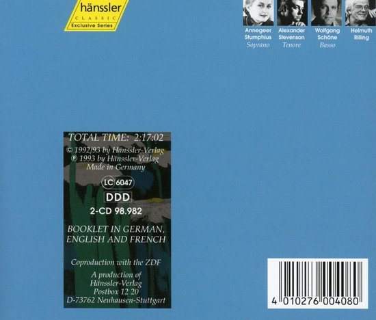 Gachinger Kantorei Stuttgart - Die Jahreszeiten (2 CD), Bach Colleg ...