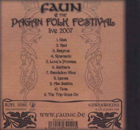 Faun & Pagan Folk Festival Live, Faun | CD (album) | Muziek | bol